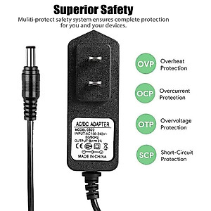 Universal 9V Adapter Power Cord for Schwinn 170 430 A10 A20 420 460 101 130 150 202 220 230 240 Schwinn Stationary Bike Power Cord for Bike Exercise Elliptical Recumbent Upright Trainer Power Supply