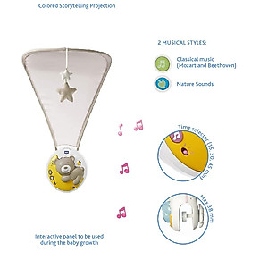 Chicco Next2Moon Projector Neutral cot, Beige