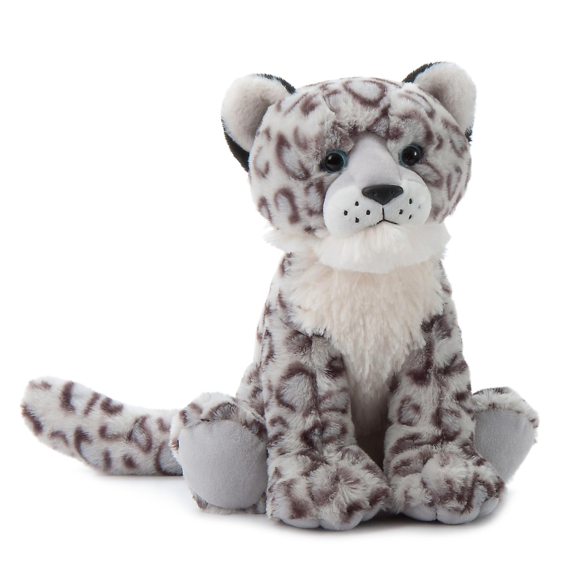 The Petting Zoo Snow Leopard Stuffed Animal, Gifts for Kids, Wild Onez Zoo Animals, Snow Leopard Plush Toy 12 inches