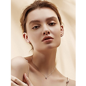 S925 Sterling Silver AAAAA Australia Crystal Round Cut Solitaire 0.8 Carat (6.0mm) CZ Dainty Box Chain Choker Necklace for Women