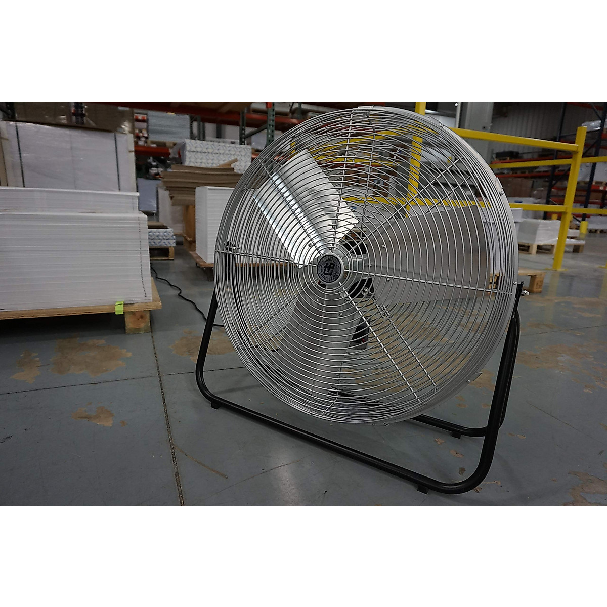 TPI Corporation F24-TE Industrial Workstation Floor Fan, Single Phase, 24" Diameter, 120 Volt