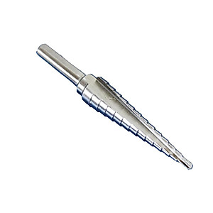 TEMO M35 Cobalt Double Flute Step Drill, 13 Size From 1/8 Inch To 1/2 Inch, 1/4 Inch Shank