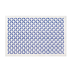 Ashland MICHAELS Medium Blue Tile Decorative Box with Tab Closure