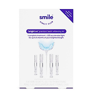 SmileDirectClub Teeth Whitening Kit - Wireless LED Light, 1 Gel Pen, Professional Strength - Pain Free, Enamel Safe, Up to 9 Shades Whiter in 1 Week