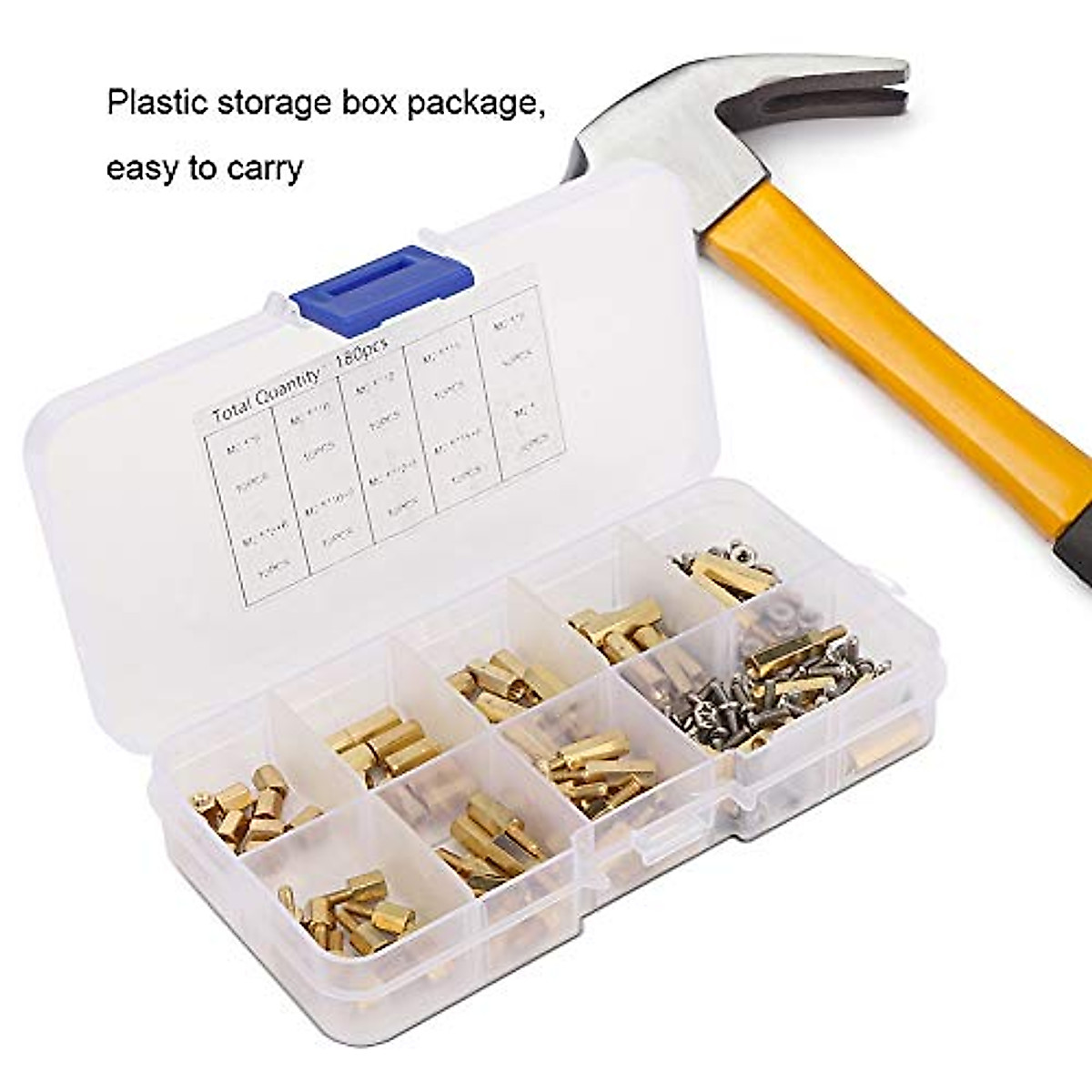 Standoff Spacer Pillar, Durable Practical Screw Spacer M2.5 Brass Standoff Spacer Brass Material for Industrial Equipment