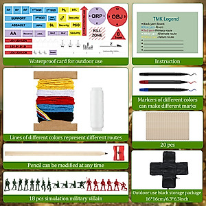 Eaasty Terrain Model Kit Army Platoon Land Navigation Kit Military Terrain Model Briefing Kit for Ranger School Squad Platoon Squad Leader Platoon SGT, Platoon Leader, or OCS SUT ROTC
