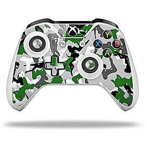 WraptorSkinz Decal Vinyl Skin Wrap compatible with XBOX One S/X Controller - Sexy Girl Silhouette Camo Green (CONTROLLER NOT INCLUDED)
