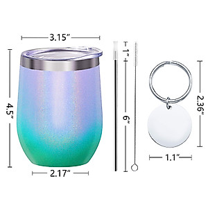 KOOLDRINK Boss Lady Tumbler-30th 45th 50th 75th Birthday Christmas Thank You Gifts for Women Boss Female Mom Stainless Steel Wine Tumbler with Lid and straw 12oz Multicolor