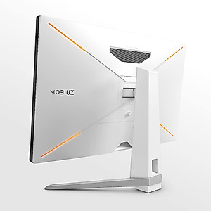 BenQ MOBIUZ EX3210U 32~'' 4K IPS Gaming Monitor, 144Hz 1ms, True 10-bit, HDMI 2.1 (48Gbps), 98% P3, 99% Adobe RGB, FreeSync, (Reed), White (Renewed)