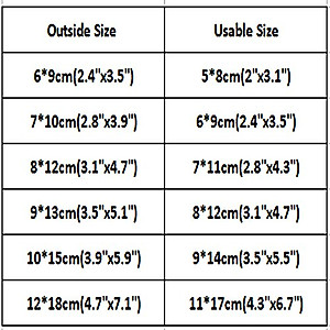 200 Pack Metallic Mylar Foil Open Top Sealable Bags Vacuum Heat Seal Pouches for Food Storage Packaging with Tear Notches (6x9cm (2.4x3.5 inch), Black)
