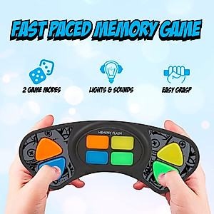 Point Games Handheld Memory Game, Kids Electronic Games, Sequence Fun for Kids with Lights & Sounds, Brain Challenge for Boys & Girls Ages 8+