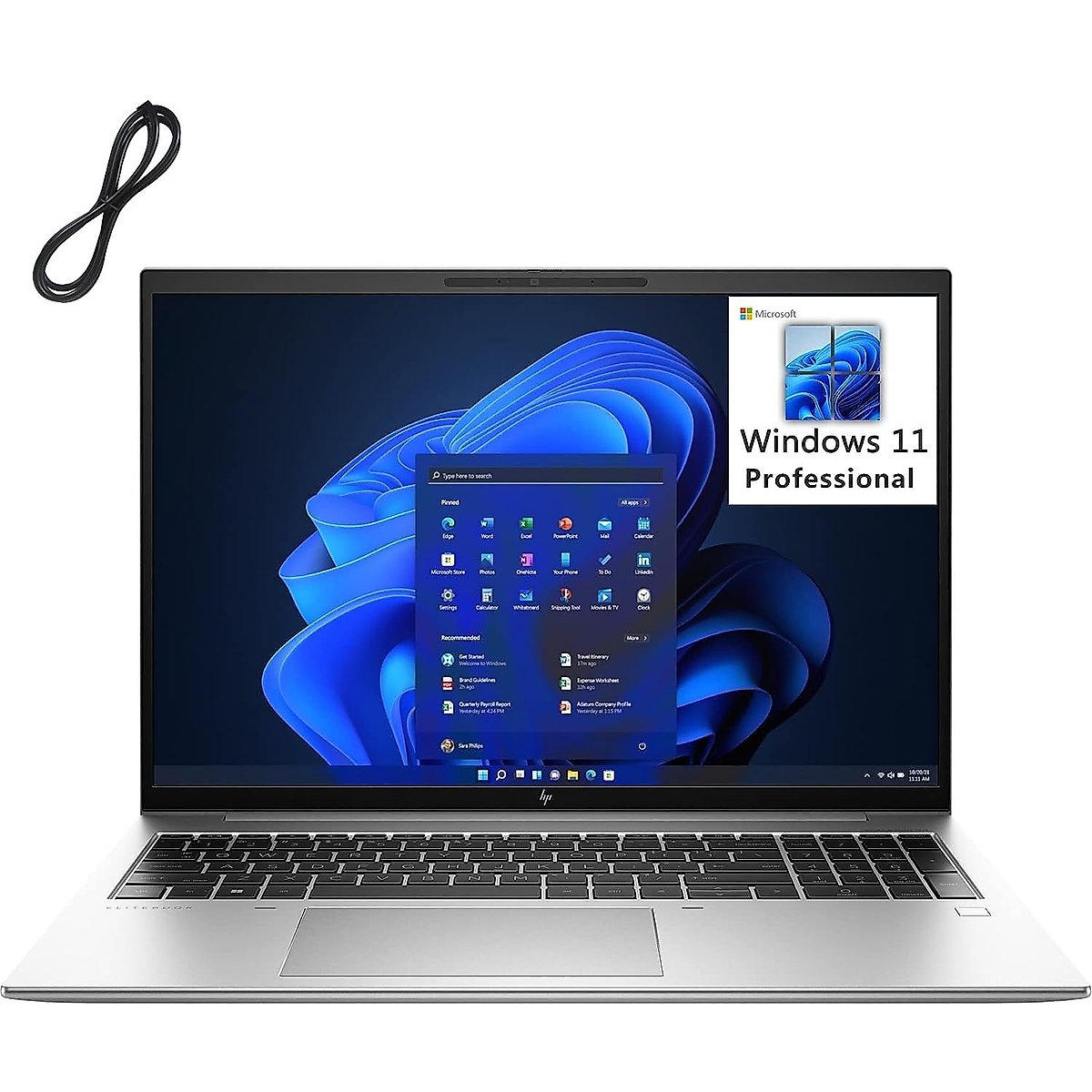 HP 2023 EliteBook 860 G9 Laptop, 16" FHD+ Business Computer, 12th Gen Intel 12-Core i7-1260P, 32GB DDR5 RAM, 1TB PCIe SSD, WiFi 6E, Backlit KB, Fingerprint Reader, Windows 11 Pro, AZ-XUT Cable