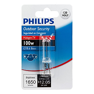 PHILIPS LED 416685 Outdoor and Security 100-Watt T4 Bi-pin Base Light Bulb