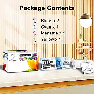 Miss Deer Compatible 290 Ink Refill Bottles Replacement for Canon GI290 GI-290 Refill Ink Kit for Canon PIXMA G4210 G3200 G4200 G2200 G1200 Megatank Printers (2 Black 1 Cyan 1 Magenta 1 Yellow) 5-Pack