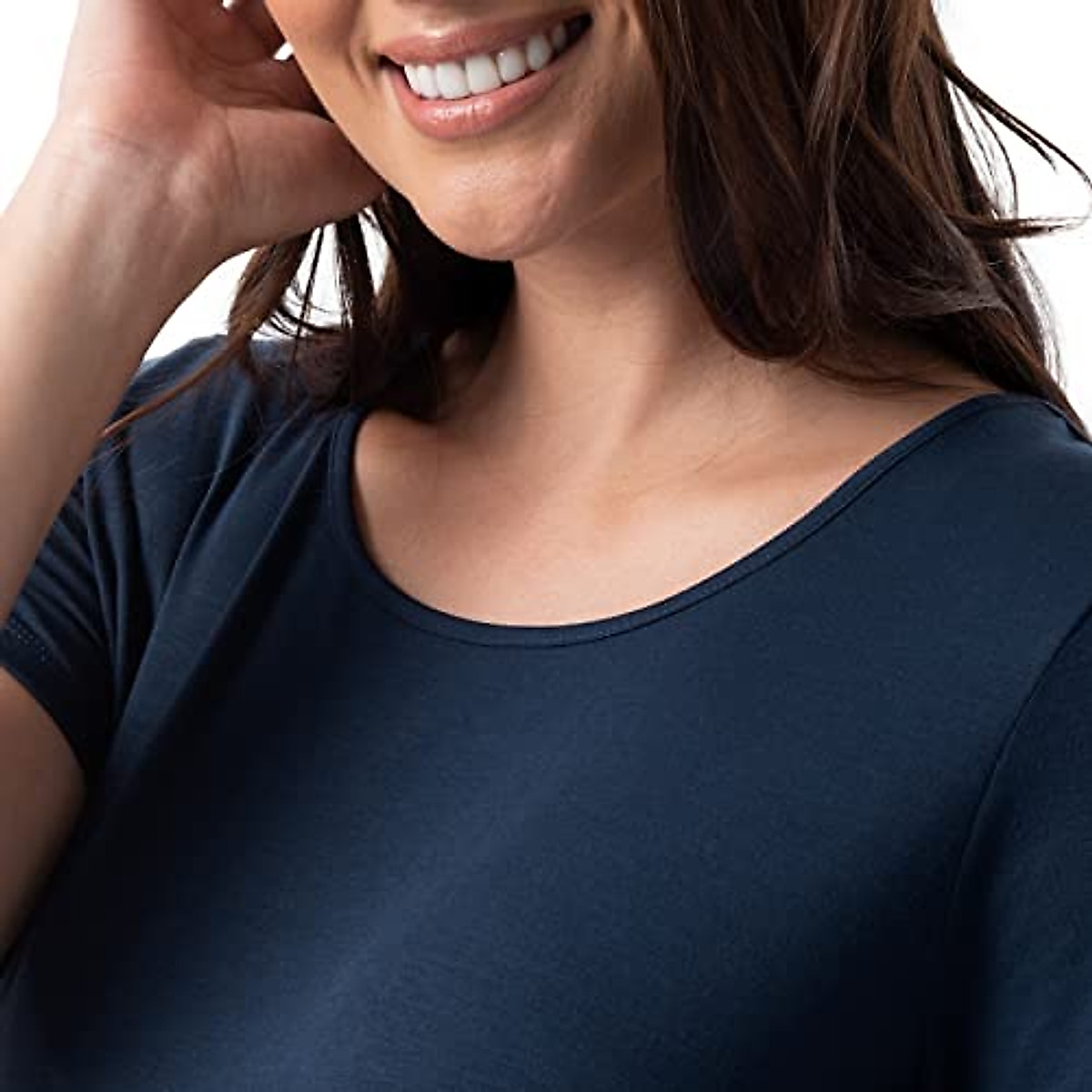 Fruit of the Loom Women's Plus Size Super Soft and Breathable Sleep Shirt, Midnight Blue, 5X