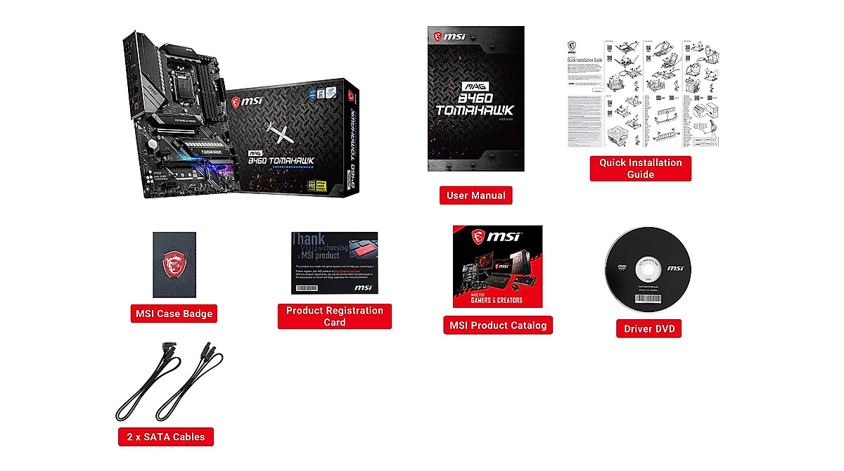 MSI MAG B460 Tomahawk Gaming Motherboard | 10th Gen Intel