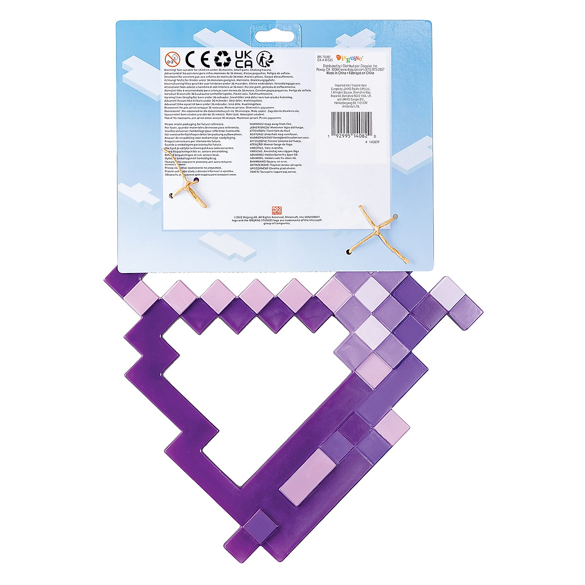 Disguise Kid's Enchanted Bow & Arrow Accessories, Official Minecraft Costume Prop, One Size