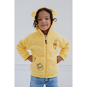 Disney Winnie the Pooh Infant Baby Boys Zip Up Hoodie Yellow 18 Months