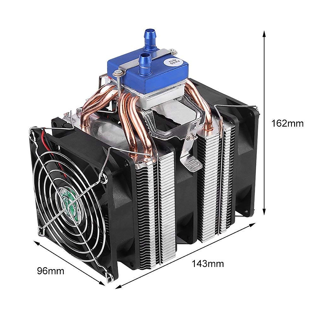DC 12V Thermoelectric Cooler Peltier System Semiconductor Refrigeration Water Chiller Cooling Device for Fish (180W for 40L)