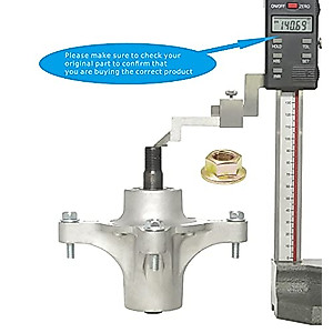 OKH Spindle Assembly Replaces 121-0751 Shaft, 117-7439 & 117-7268. Fits 42" 50" TimeCutter Zero Turn Mowerupgraded with Threaded mounting Holes for Easier intall, mounting Bolts Included