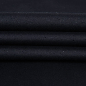 Gollnwe Men's Tuxedo Shirt Wing Collar French Cuffs with Cufflinks and Bow Tie Black L