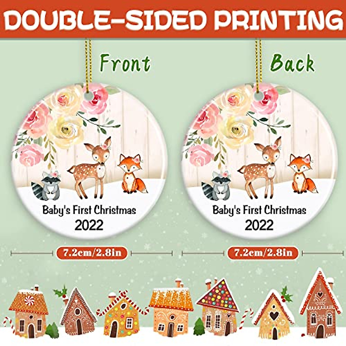 2022 Baby Christmas Ornament, Jocidea 2022 Baby Ornament Baby First Christmas Ornament New Baby Christmas Ornament Baby Christmas Tree Ornaments - Baby First Xmas Gifts