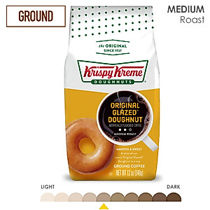 Krispy Kreme Doughnuts Original Glazed Donut Ground Coffee, Bagged 12oz