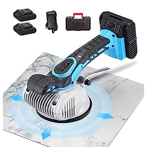 YJINGRUI Tile Vibrator 10000mAh 18000r/min 6 Gears, Hand-held Tile Tiling Machine Tile Tiler Upgrade Lock Button Li-On Rechargeable