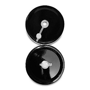 Home Suave Mason Jar Mugs with Handle, Regular Mouth, Colorful Lids with 2 Reusable Stainless Steel Straw, Set of 2 (Black), Kitchen GLASS 16 oz Jars,Refreshing Ice Cold Drink & Dishwasher Safe