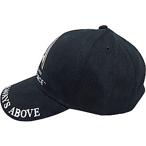 Flakita's Novelties United States Space Force Always Above Semper Supra Embroidered Baseball Cap Hat [EE] Black