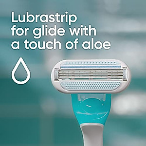 Gillette Venus Tropical Disposable Razors for Women, 3 Count, Designed for a Smooth Shave, Tropical Fragrance Scented Handles