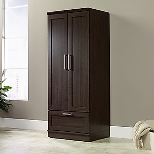 Sauder HomePlus Wardrobe, L: 28.98" x W: 20.95" x H: 71.18", Dakota Oak finish