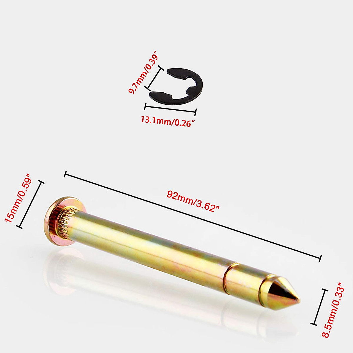 Door Hinge Roller Pin Door Hinge Pin and Bushing Kit Hinge with Pin LEDAUT Replacement for Ford F150-F350 Bronco SUV