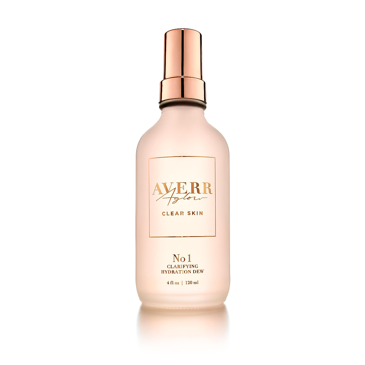 Averr Aglow - Rose Water Clarifying Hydration Dew - Prevents Acne Breakouts, Blackheads & Blemishes - Daily Skincare Moisturizing Face Mist - Balance Oily & Dry Skin - Hydrate & Soothe Redness - 4 oz