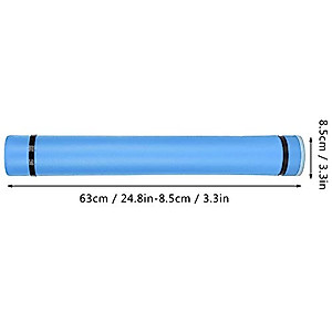 Drawing Storage Tube, Poster Tube, Extendable Artworks for Posters Maps Documents(blue)