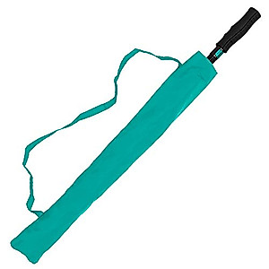 StrombergBrand Inversa Umbrella (Reversible Umbrella), Double Layer Large Windproof, Waterproof & Lightweight Inverted Umbrella For Women and Men, Self Standing Umbrella Reverse Close - Teal Blue