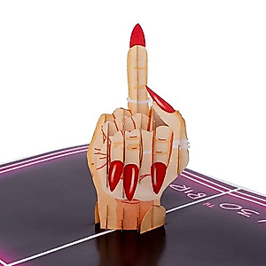 30th Birthday Card For Women | Pop Up Dirty 30 Birthday Cards For Her | Funny 3D Popup Of Girls Middle Finger | Dirty Thirty Birthday Card For Sister | Rude 29 Plus 1 Card For Friend | Size 5" x 7"