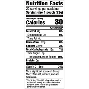 Bluey Fruit Flavored Snacks, Treat Pouches, Gluten Free, 22 ct