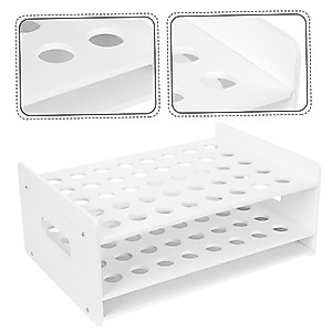 DOITOOL Wooden Paint Organizer and Paint Brush Holder, for 40 Bottles or Brushes - Paint Holder for Acrylic Painting, Paint Rack for Miniature Paint Set, Acrylic Paint Storage, Craft Paint Organizer