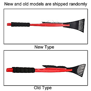 Astibym Car Snow Scraper, Snow Brush Shovel Practical 2 in 1 Simple Operation Sturdy High Strength for Vehicle