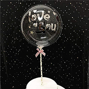Bobo Balloons 50 Packs,18 inch Transparent Bubble Bobo Balloons for LED Light Up Balloons Helium Style,Gifts Decoration for Christmas,Wedding,Birthday Party(LED String Not Included)
