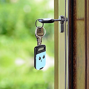 TOYANDONA 2pcs Mini Calculator Keychain Portable Cute Cartoon Calculator Electronic Pocket Calculator with Key Ring for Children Students School Supplies Key Decor (Black)