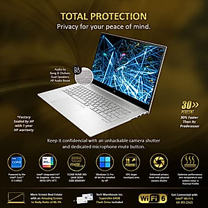 HP Envy 17T Laptop i7-1195G7 11th gen, 16GB RAM, 512 GB NVMe SSD, 17.3" FHD Touch, Thunderbolt 4, Win 11 PRO, WiFi 6, B&O Speakers, USB-A, Intel Xe Graphics, Silver, 64GB Tech Warehouse Flashdrive