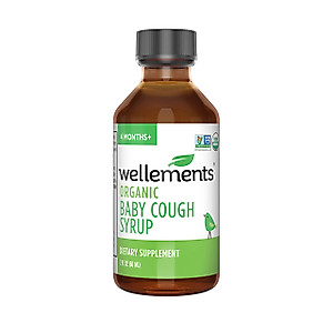Wellements Organic Baby Cough Syrup Day & Night Value Combo Pack | Daytime & Nighttime Baby Cough Relief, Calms Dry Throats * USDA Organic | (2) 2 Fl Oz. Bottles, 4 Months+