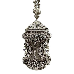 Women/Girl Bridal Party Bag Clutch Handmade metal Potali Handbag purse Hand clutch fully beaded Crystal Rhinestones (Silver)