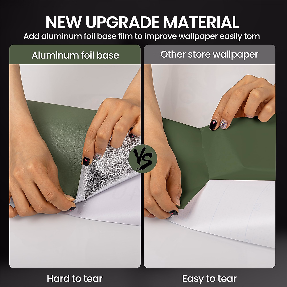 Green Peel and Stick Wallpaper 118.1''x17.7'' Green Contact Paper for Cabinets and Drawers with Tools, Removable Self Adhesive Thicken Wall Paper for Home Wall Decoration and Covering Old Furniture