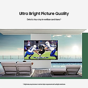 SAMSUNG 85-Inch Class Neo QLED 4K The Terrace Full Sun Outdoor Series, Ultra Bright Picture, IP56, Anti-Reflection, Wide Viewing Angle, Quantum HDR+ Smart TV w/Alexa Built-in (QN85LST9C, 2023 Model)