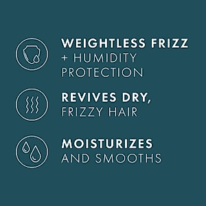 Nexxus Ultralight Smooth Conditioner Weightless for Dry and Frizzy Hair Smooth Hair Treatment to Block Out Frizz Against Humidity 13.5 oz