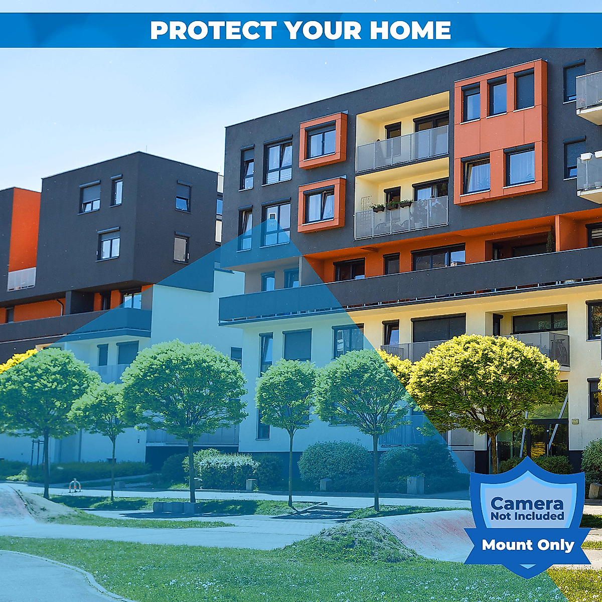 v3 Wyze Compatible Secure Suction Mount (Camera Not Included) – Bracket Shelf with Dual Suction Cups Allows 360 Swivel – Affixes to Window Glass, Mirror, and Smooth Surfaces by Arthon (v3, 1 Mount)