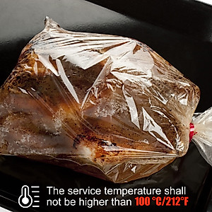 25 Pieces 5 Gallon Bucket Liner Bags Ice Bucket Liner Food Grade Bag Heavy Duty Leak Proof for Home Kitchen Marinating and Brining Food Storage (20 x 28 Inch)